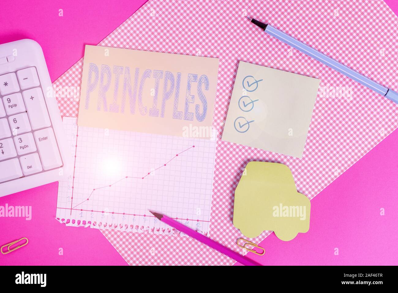 Handwriting text writing Principles. Conceptual photo fundamental truth ...