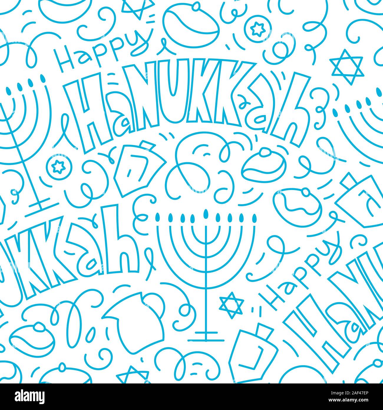 Happy hanukkah menorah donut Stock Vector Images - Alamy