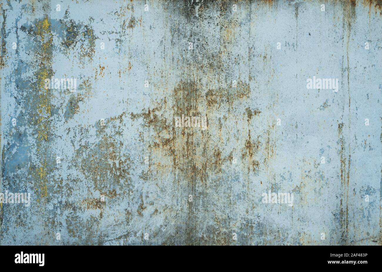 Scratched Blue Metal Texture