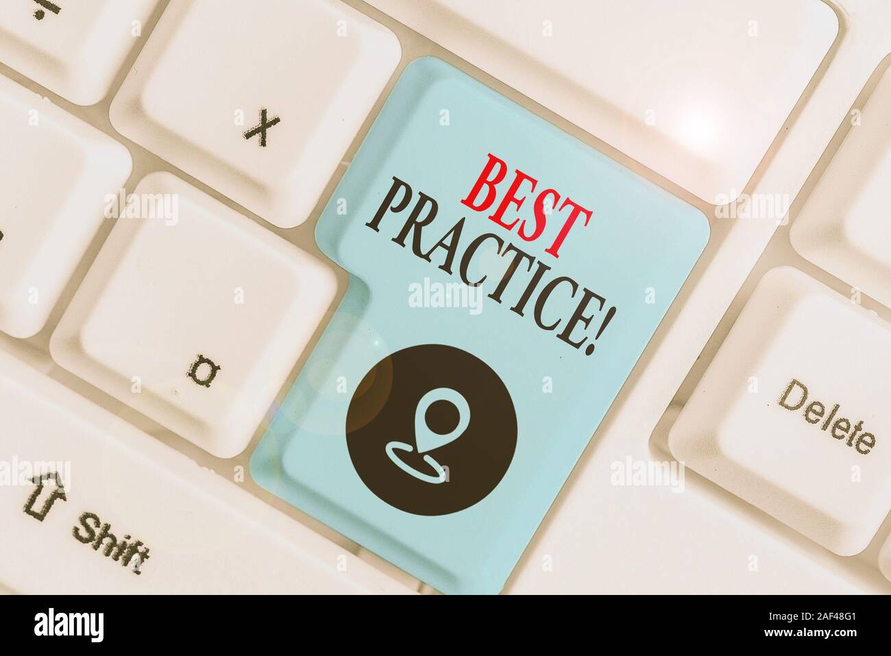 Writing note showing Best Practice. Business concept for commercial ...