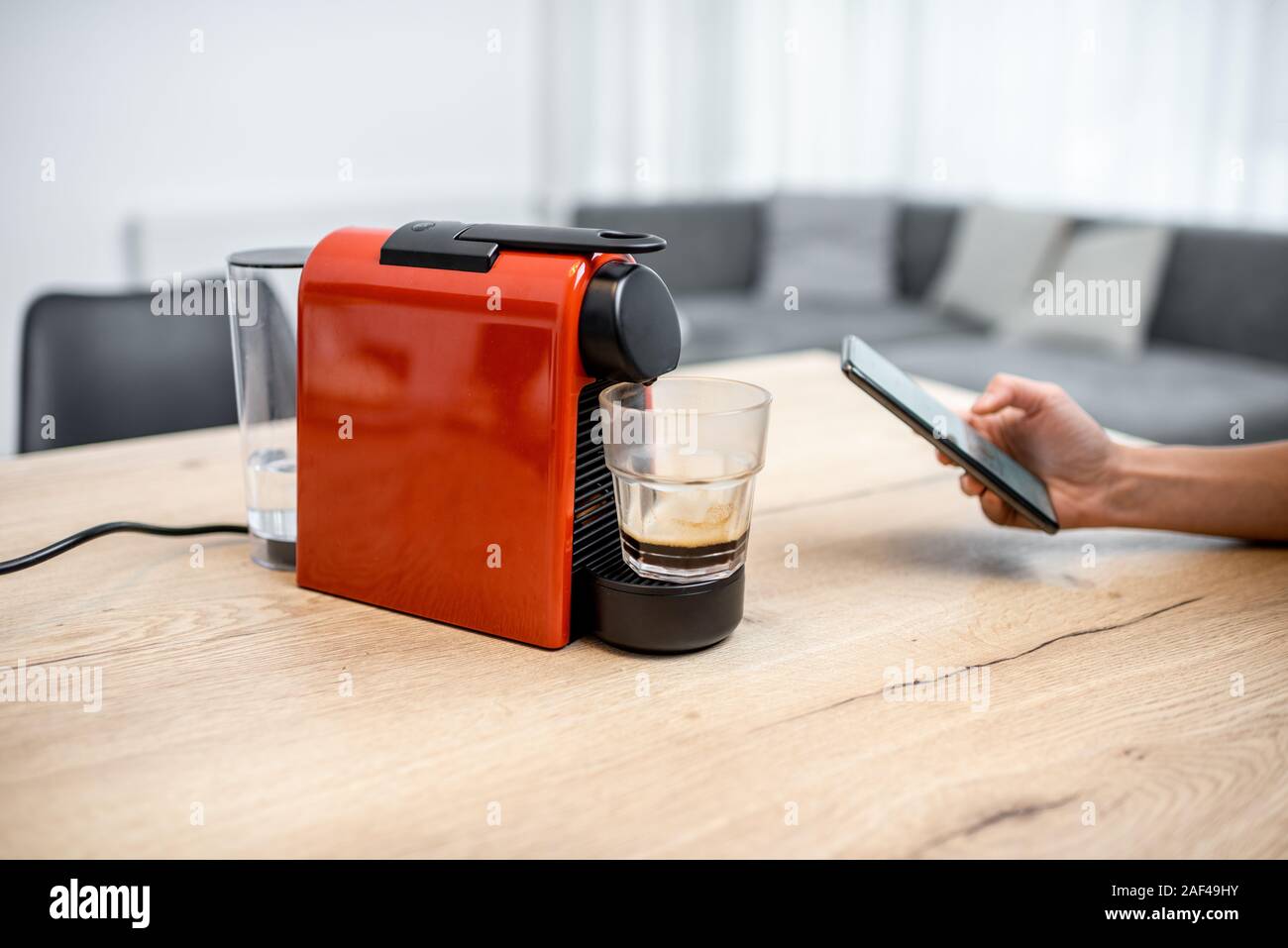 Modern coffee machine hi-res stock photography and images - Alamy