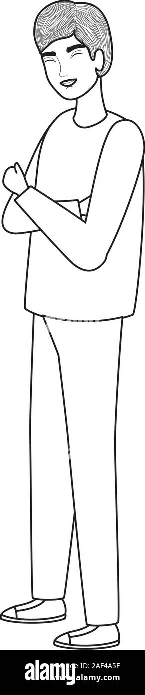 Man cartoon drawing vector design Stock Vector Image & Art - Alamy