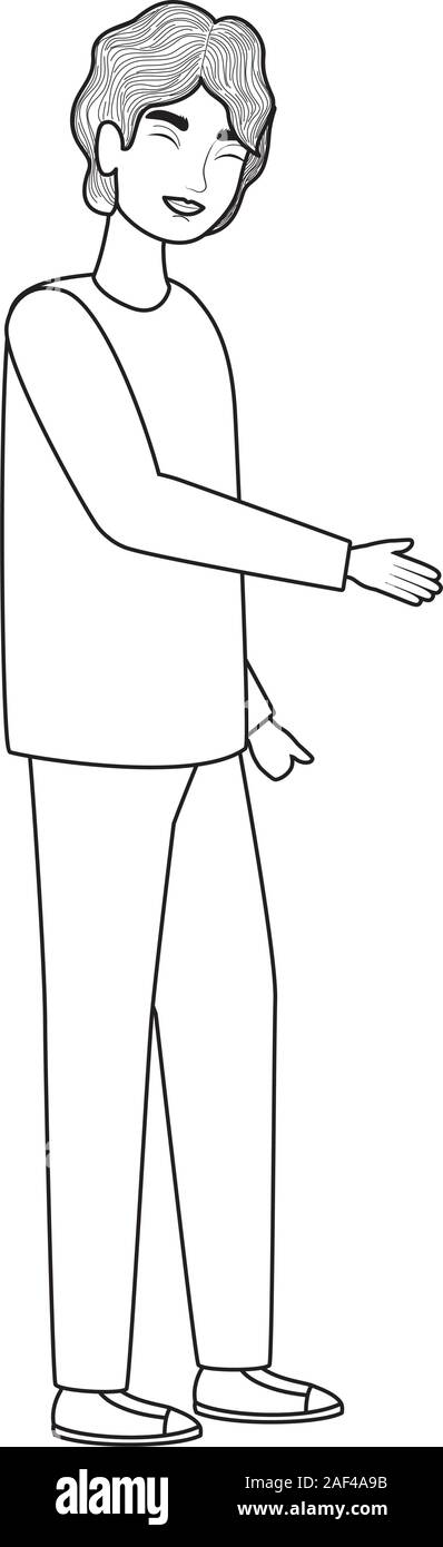 Man cartoon drawing vector design Stock Vector Image & Art - Alamy