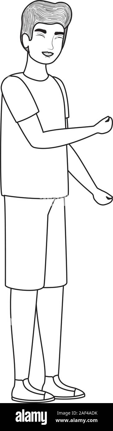 Man cartoon drawing vector design Stock Vector Image & Art - Alamy