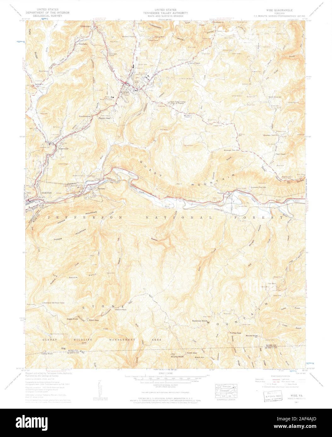 Map Of Wise Cut Out Stock Images & Pictures - Alamy