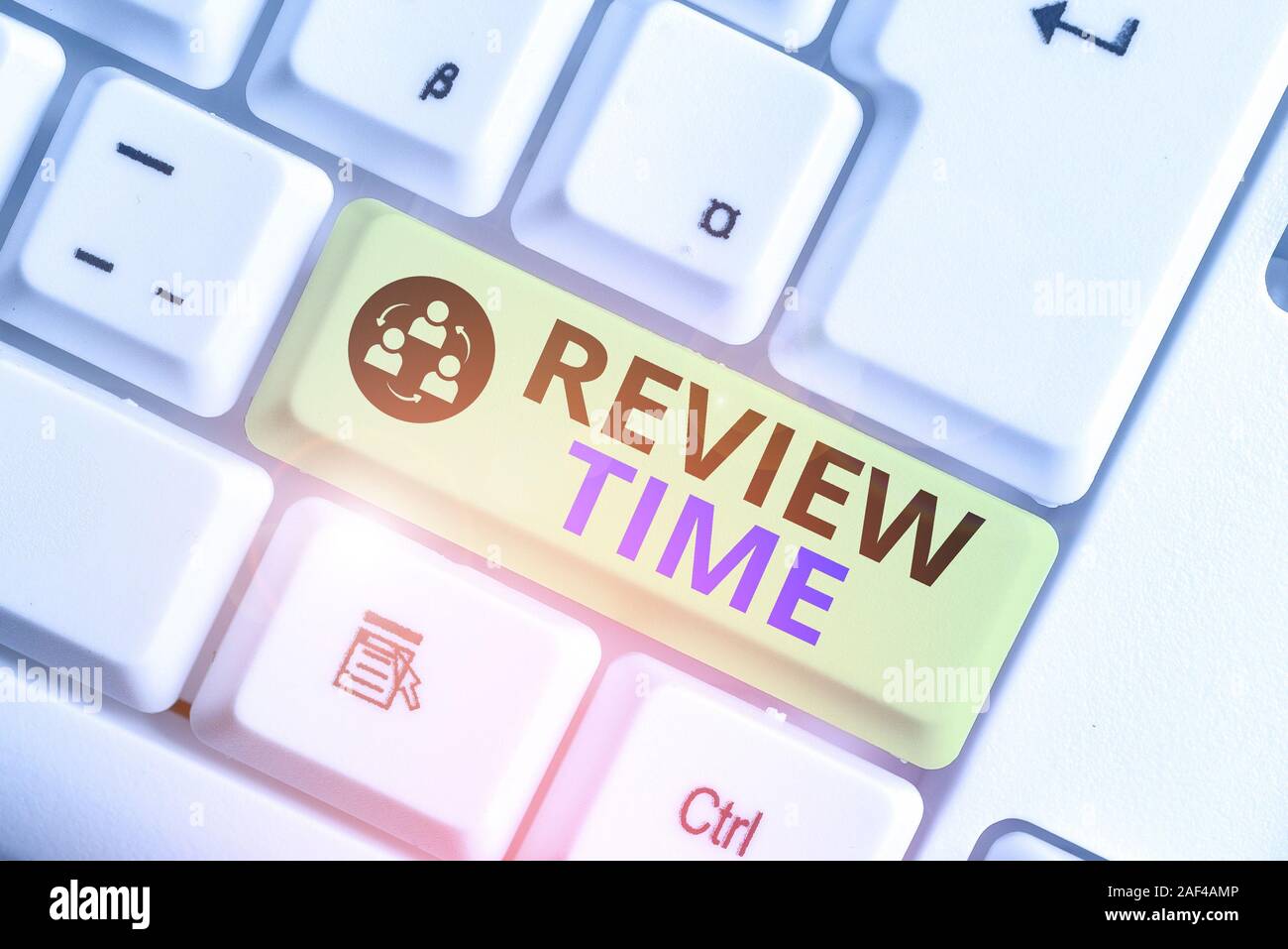 Conceptual hand writing showing Review Time. Concept meaning to think ...