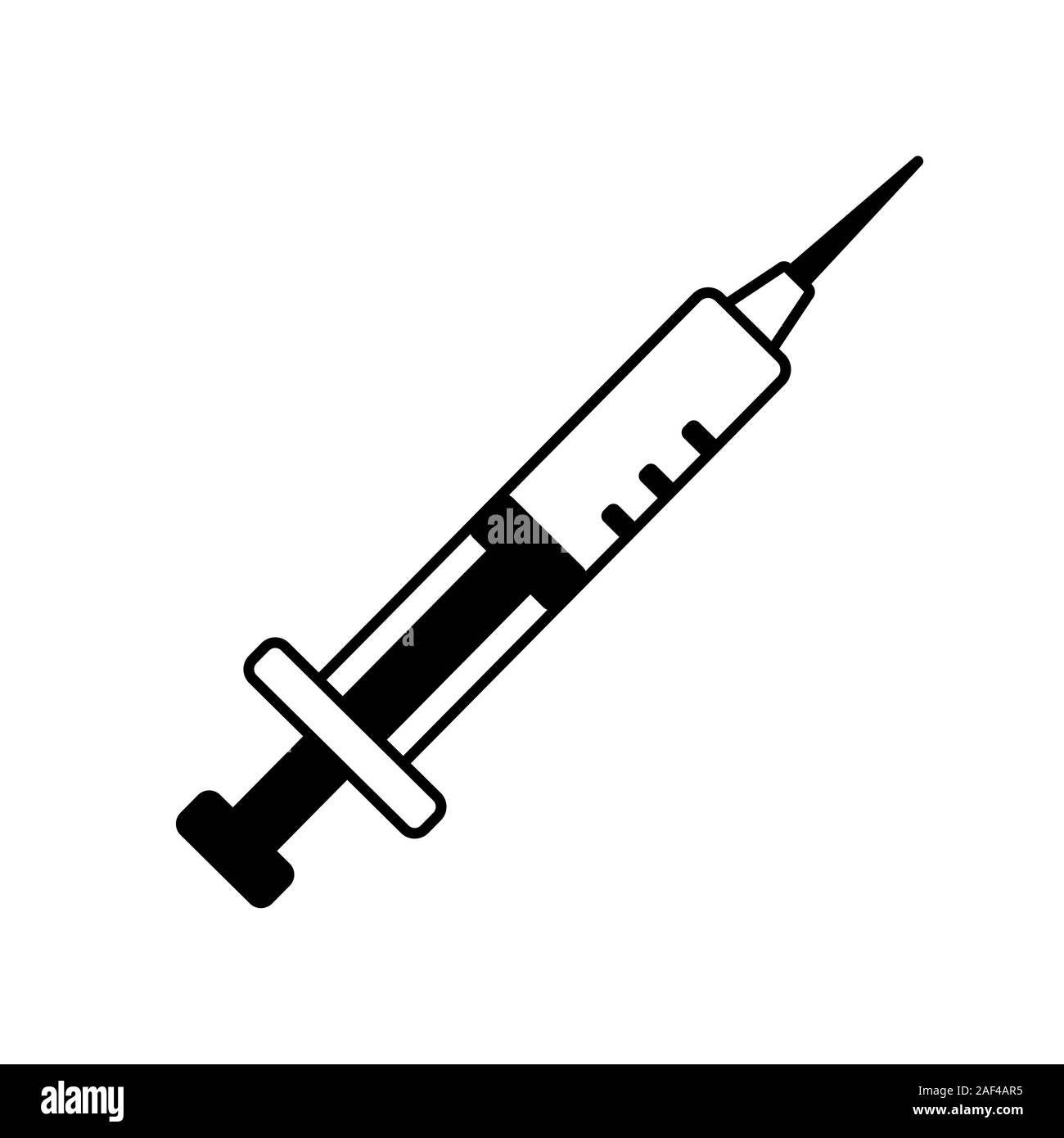 simple syringe icon. isolated stock vector illustration Stock Vector ...