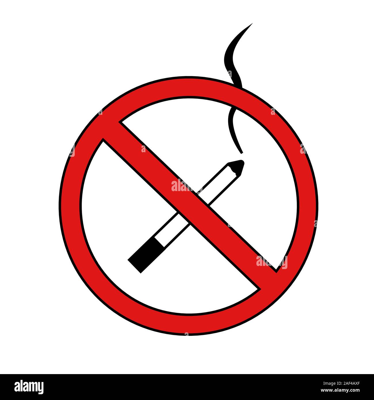 Crossed out sign vector Stock Vector Images - Alamy