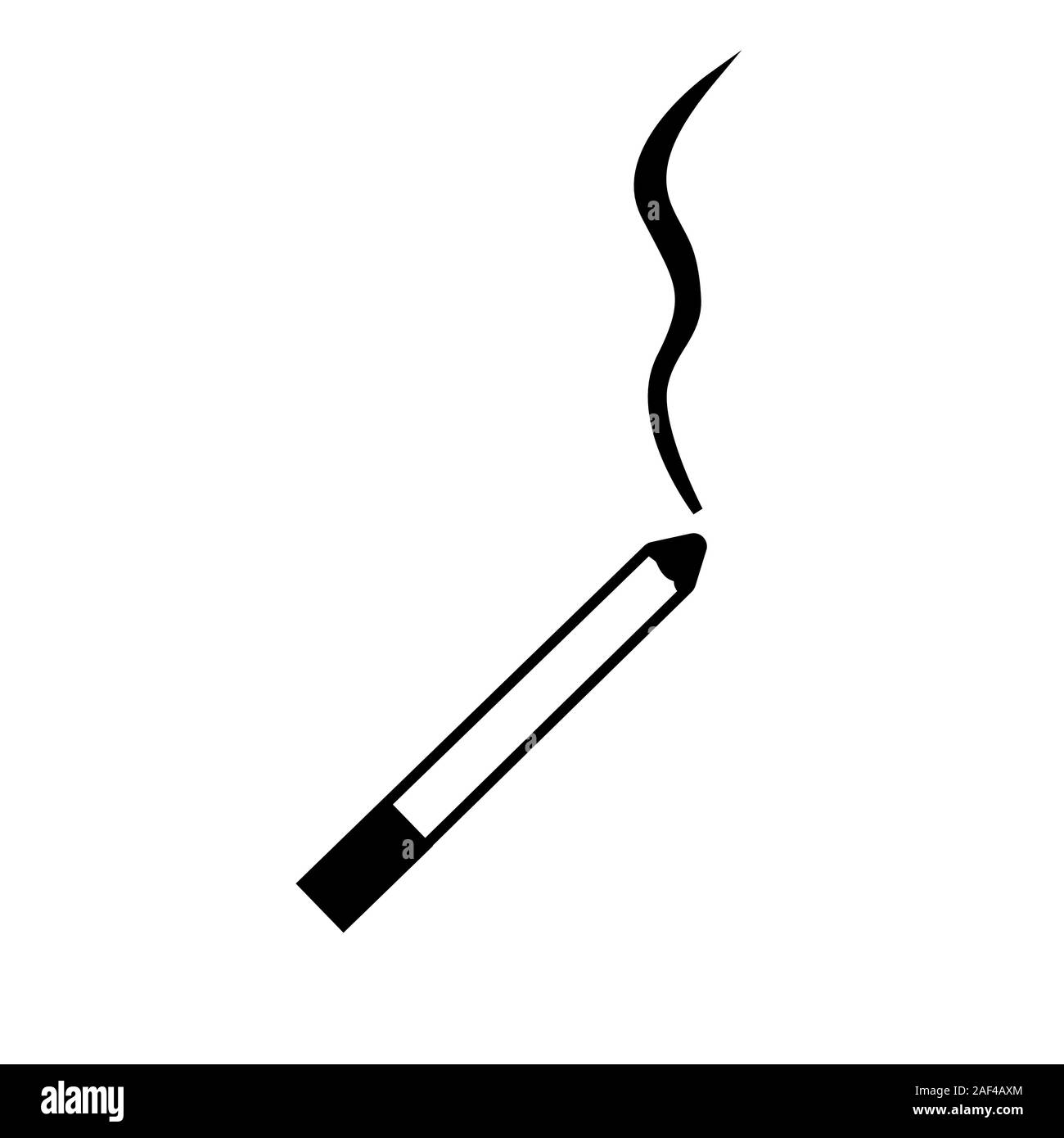 cigarette icon in simple style. isolated stock vector illustration ...