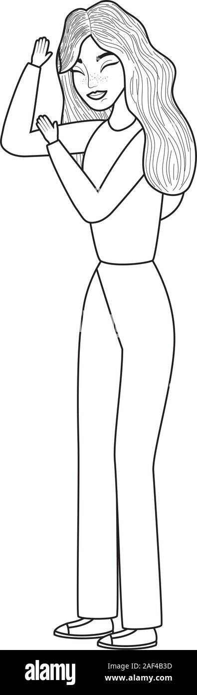 Woman cartoon drawing vector design Stock Vector Image & Art - Alamy