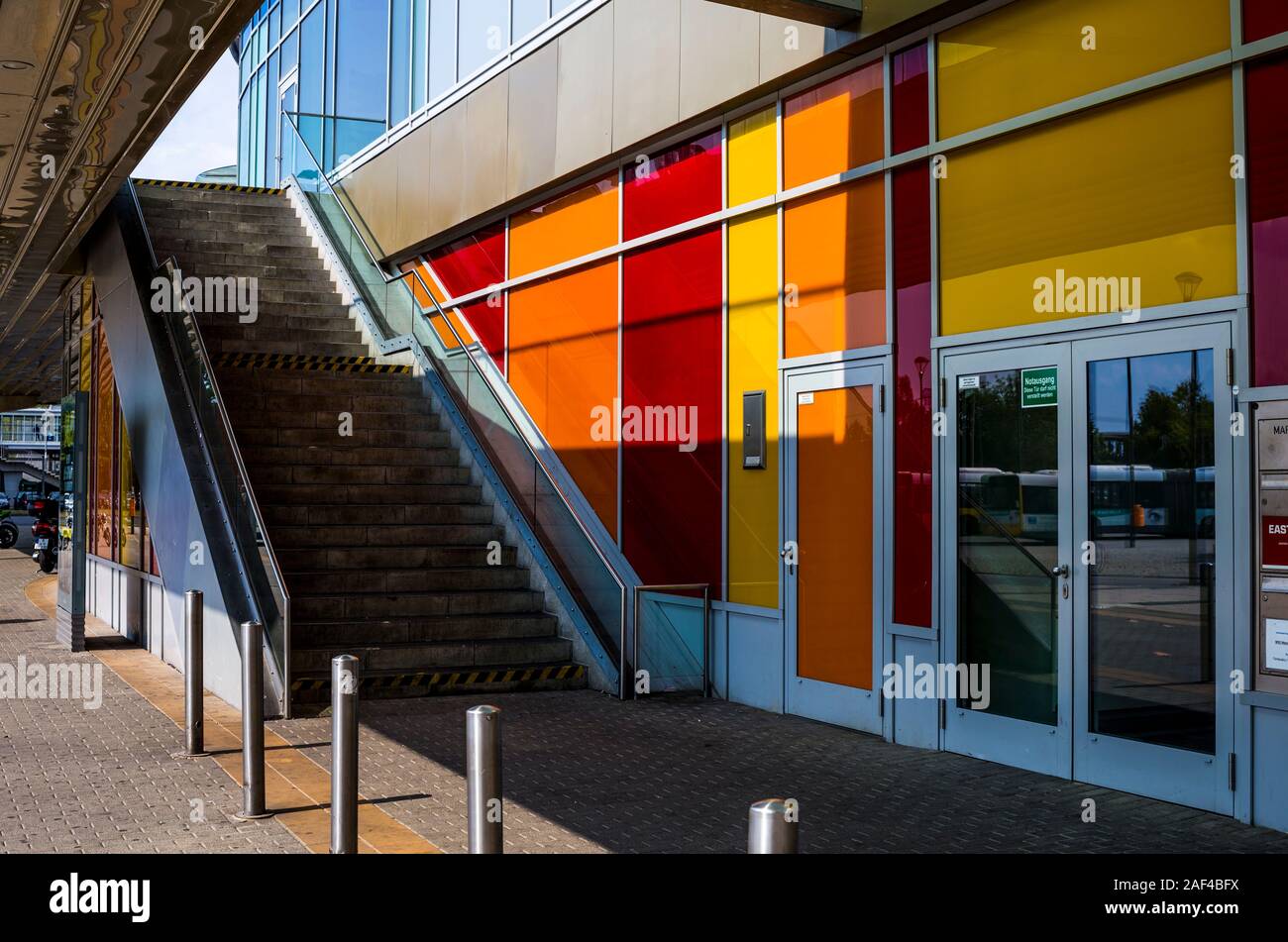 A stairway at the Eastgate Mall in Marzahn, Berlin, Germany Stock Photo ...
