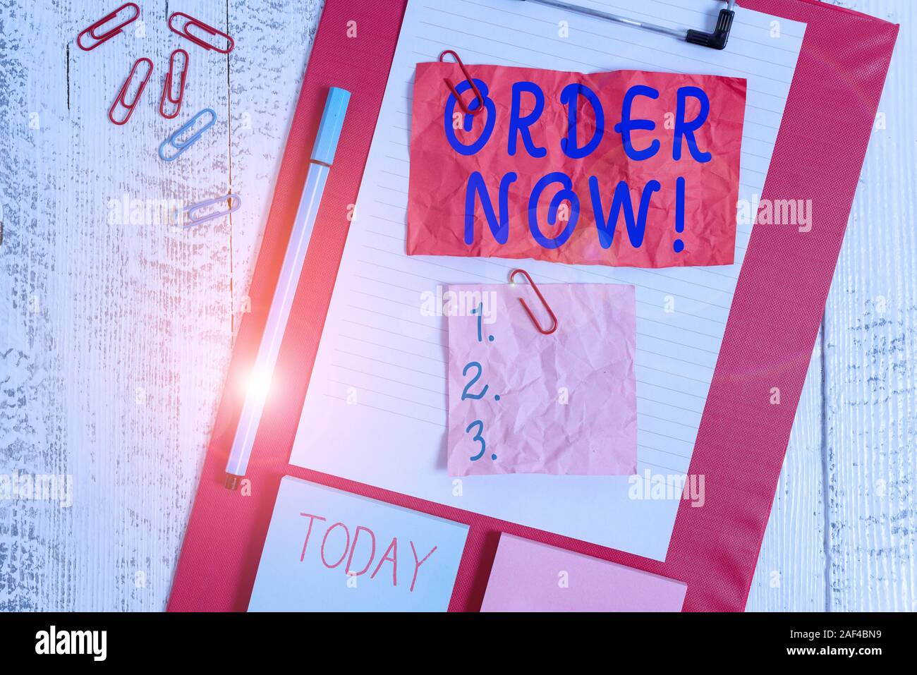 Text sign showing Order Now. Business photo text confirmed request by ...