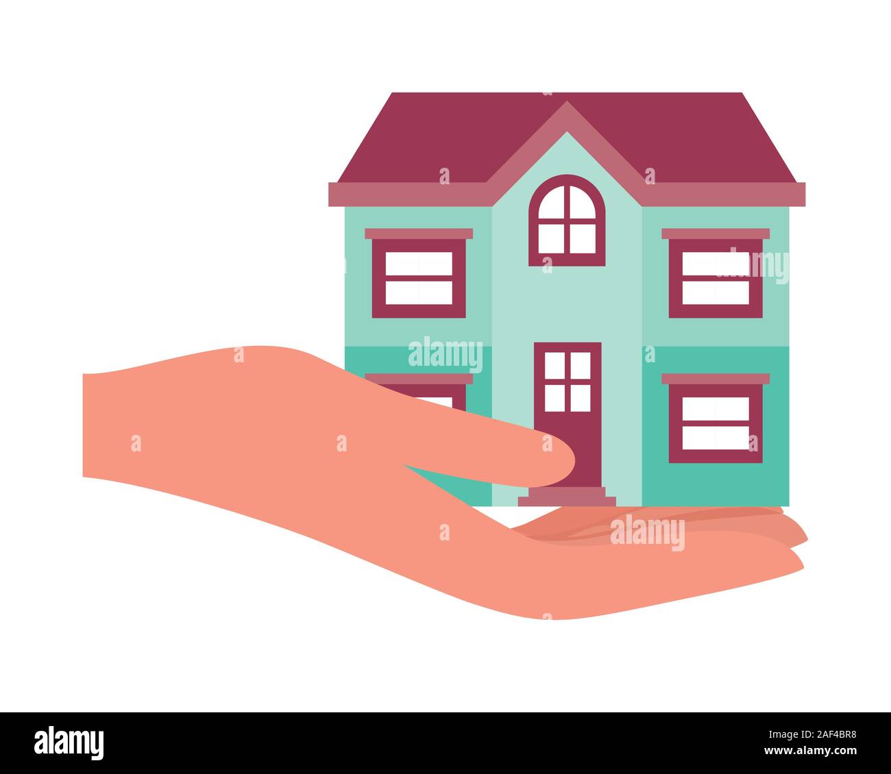 House building and hand vector design Stock Vector Image & Art - Alamy