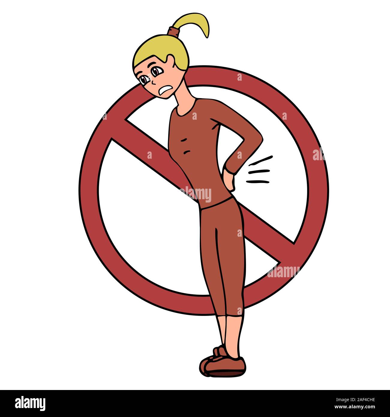 Sore back cartoon hi-res stock photography and images - Alamy