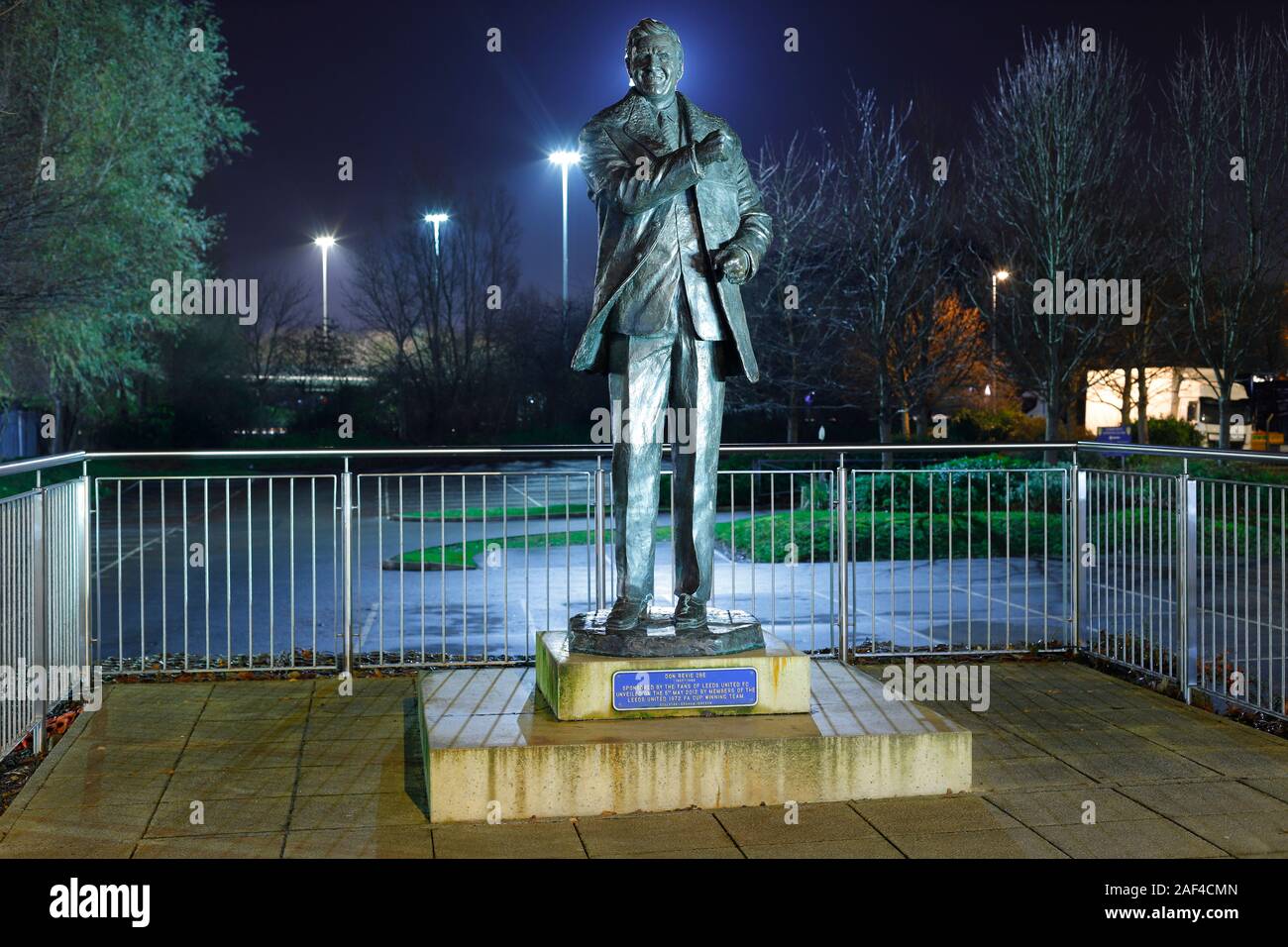 Don Revie bronze statue, located outside Leeds United Footall Stadium ...