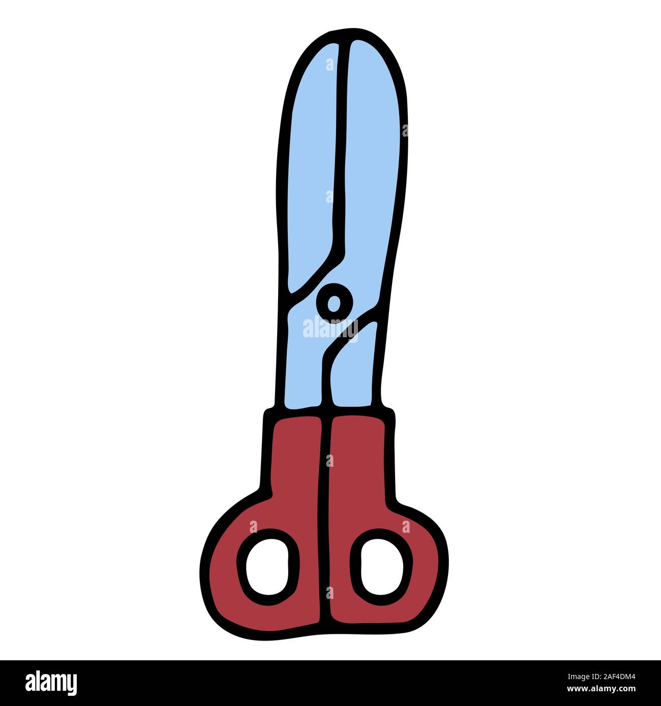 Scissors vector cartoon hi-res stock photography and images - Alamy