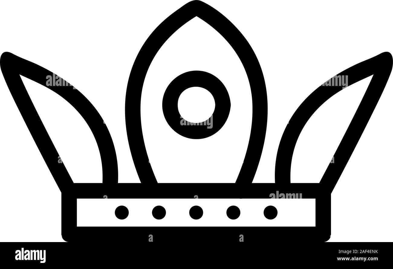 the imperial crown icon is a vector. Isolated contour symbol ...