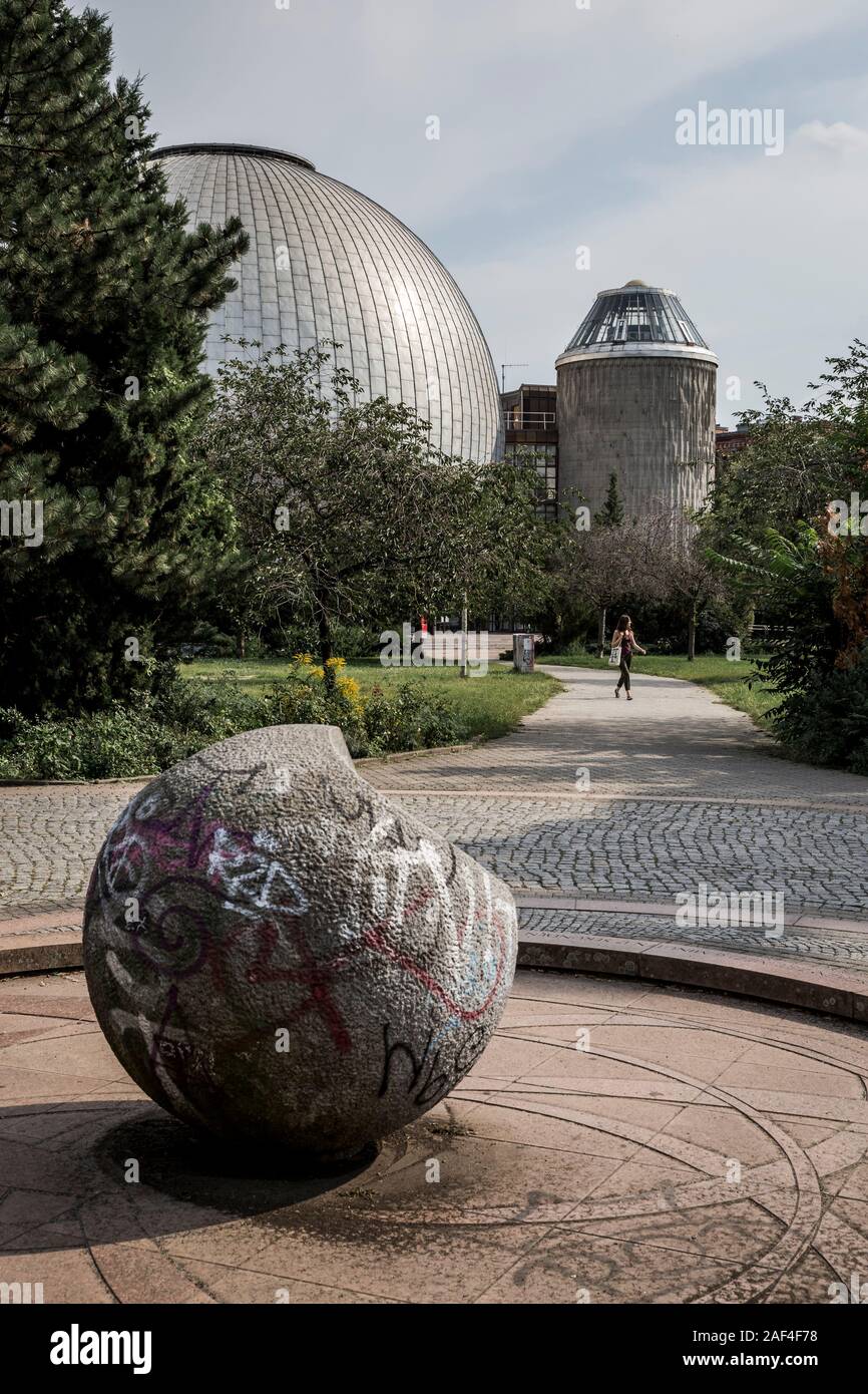 The Planetarium and sundial sculpture in Berlin, Germany Stock Photo ...