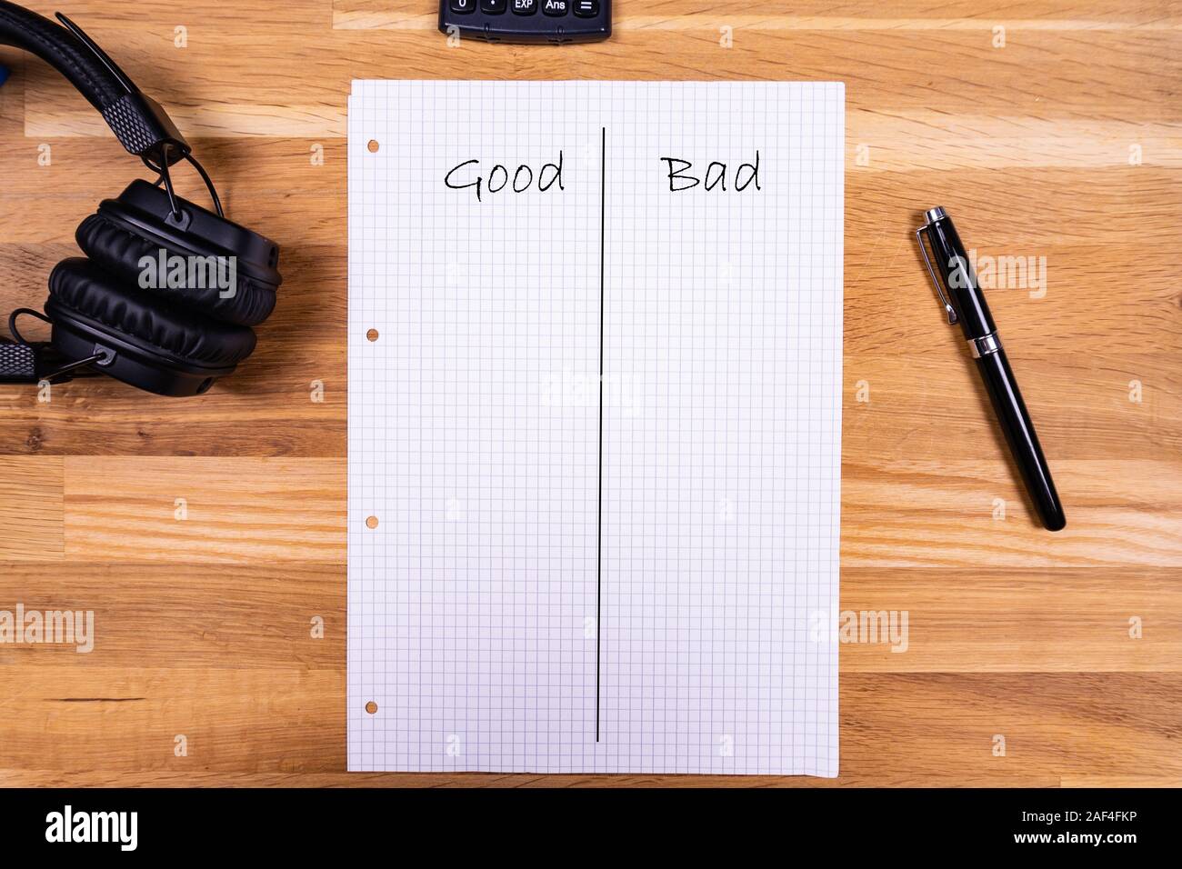 Advantage disadvantage comparison solution concept hi-res stock ...