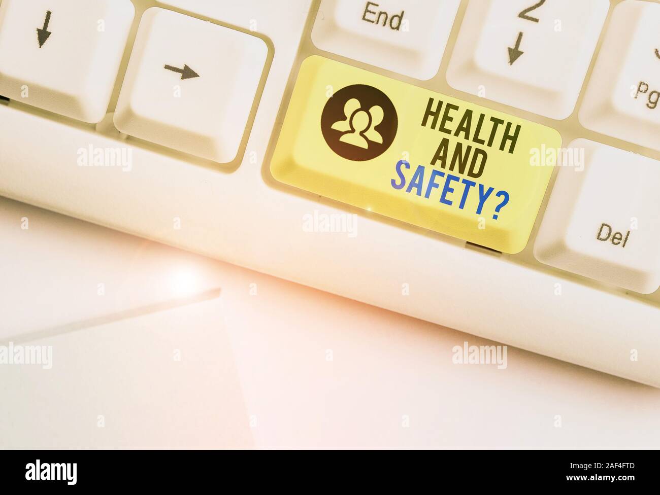 Handwriting text Health And Safety Question. Conceptual photo ...