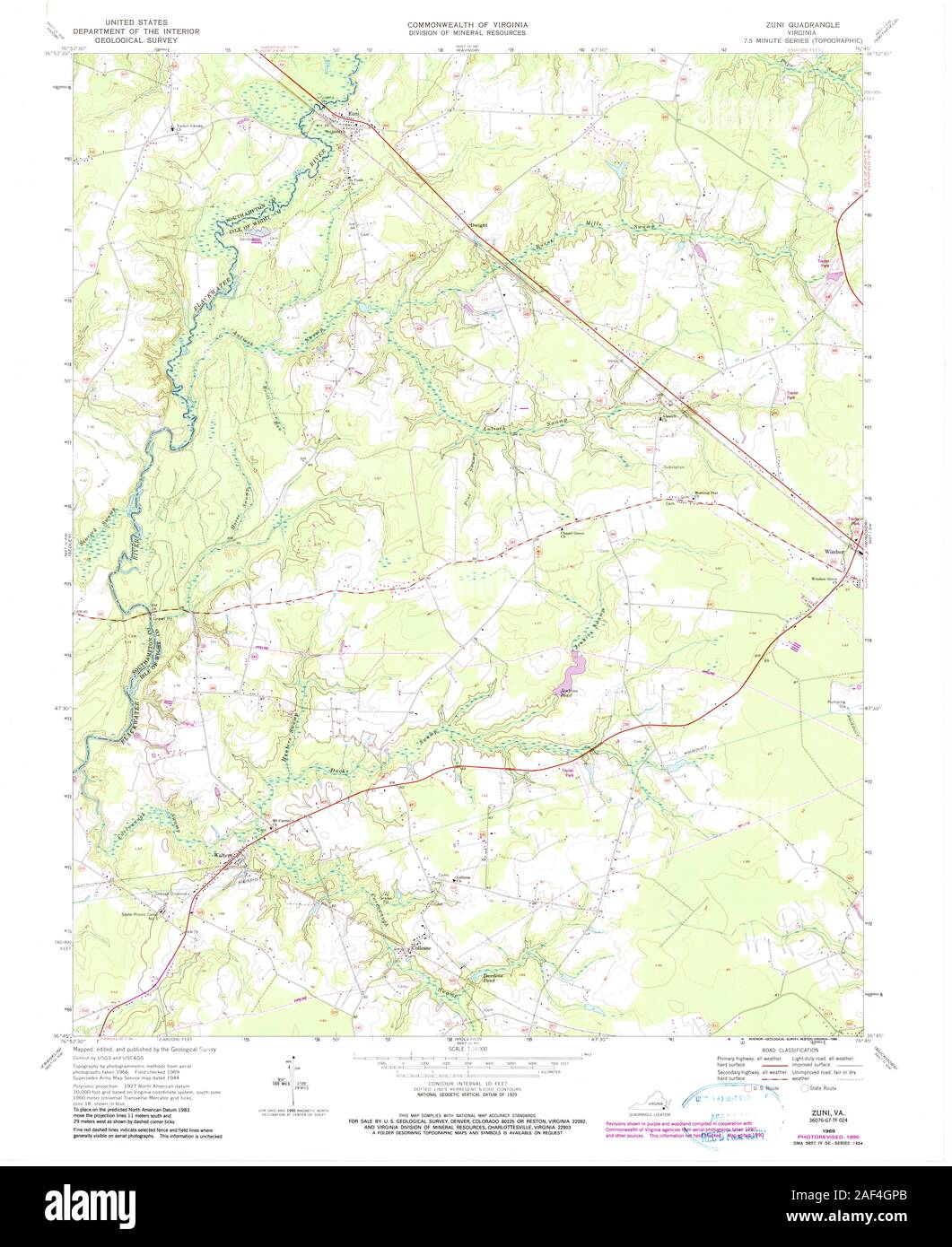 VA Zuni 187340 1969 24000 Stock Photo - Alamy