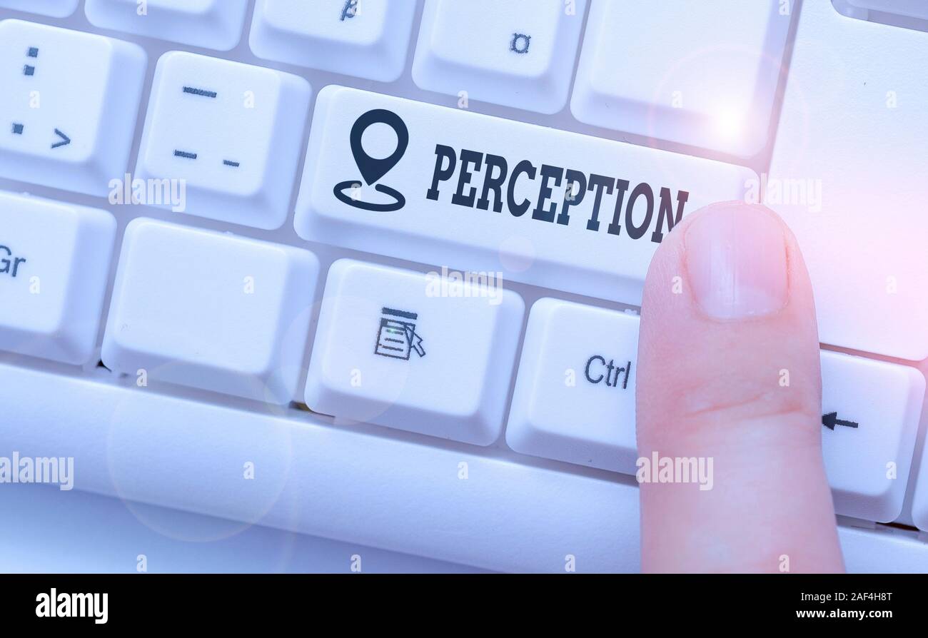 Word writing text Perception. Business photo showcasing individuals ...