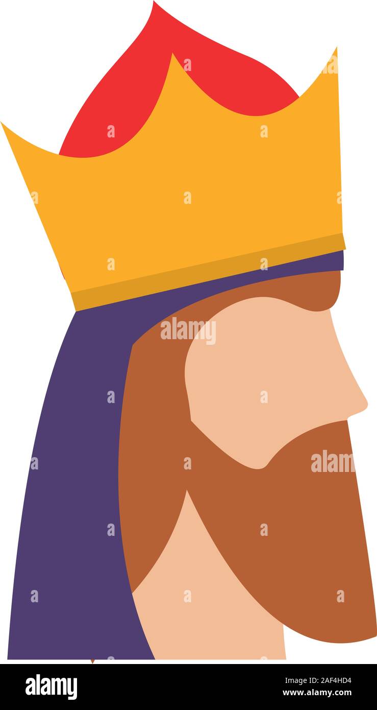 Isolated man with royal crown vector design Stock Vector Image & Art ...