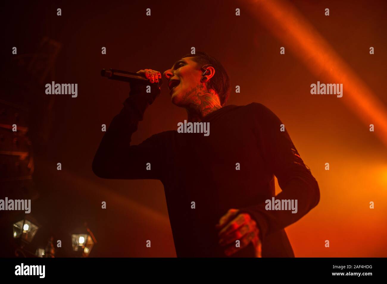 Motionless in white live at o2 ritz Manchester December 2019 Stock ...