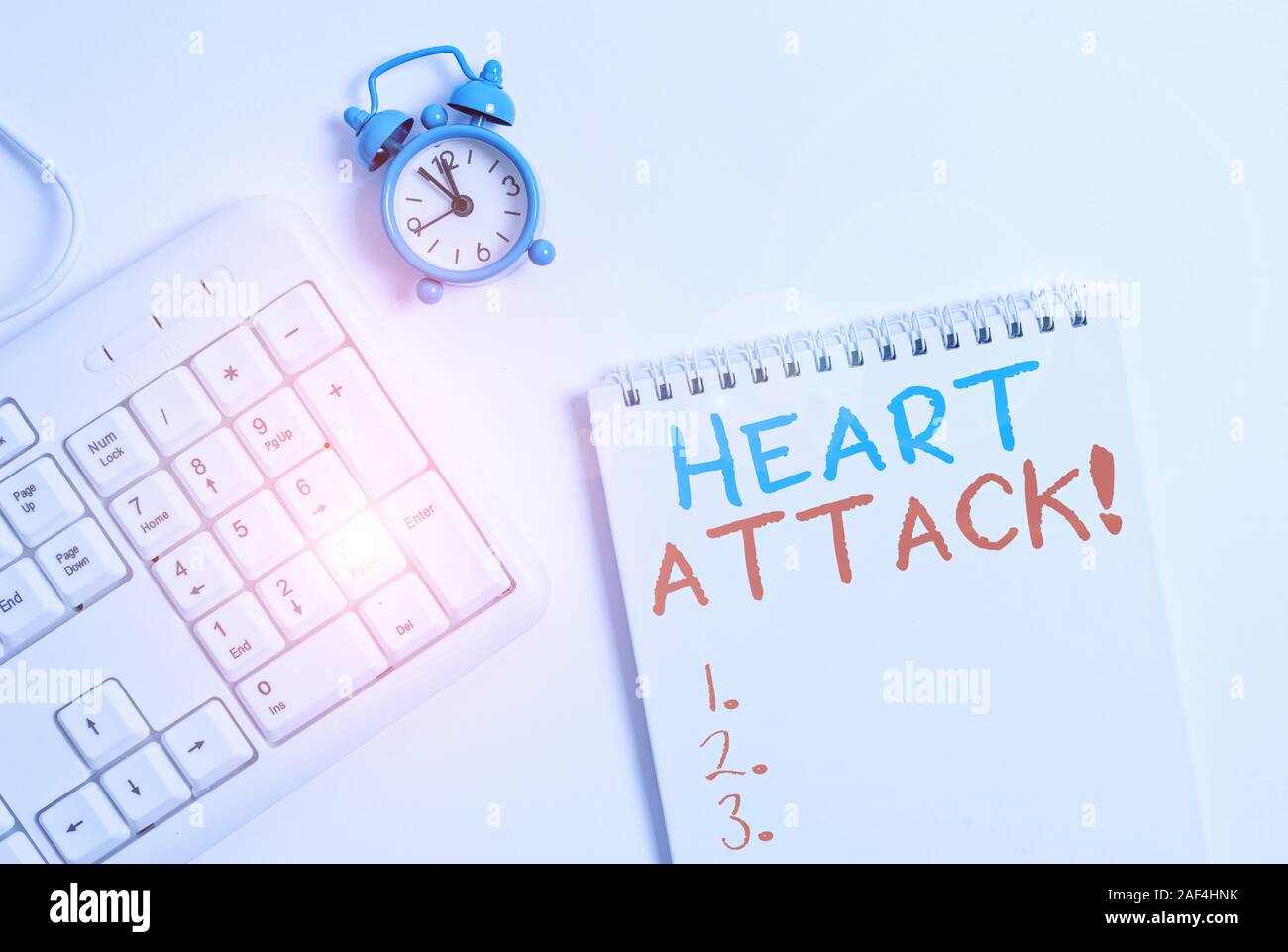 Writing note showing Heart Attack. Business concept for sudden ...