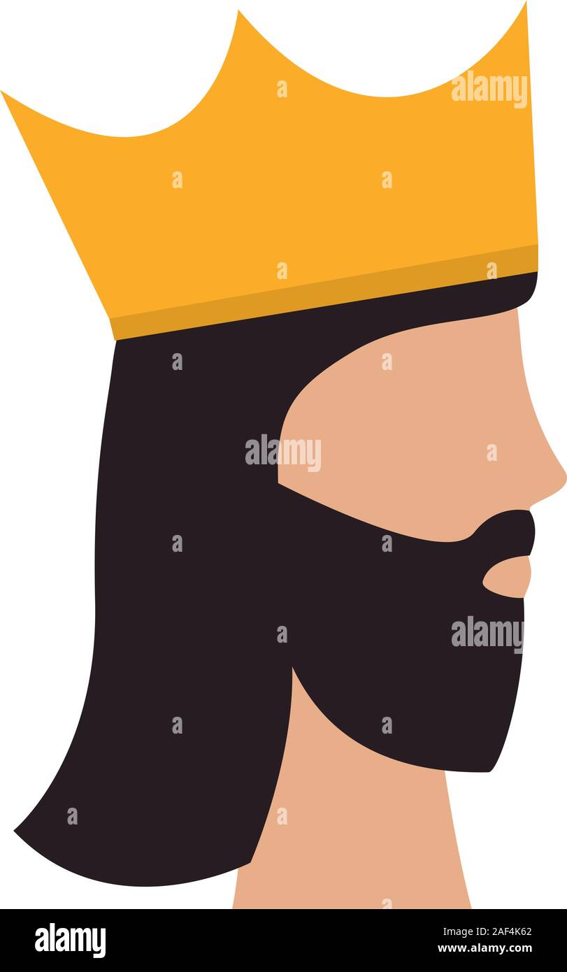 Isolated man with royal crown vector design Stock Vector Image & Art ...