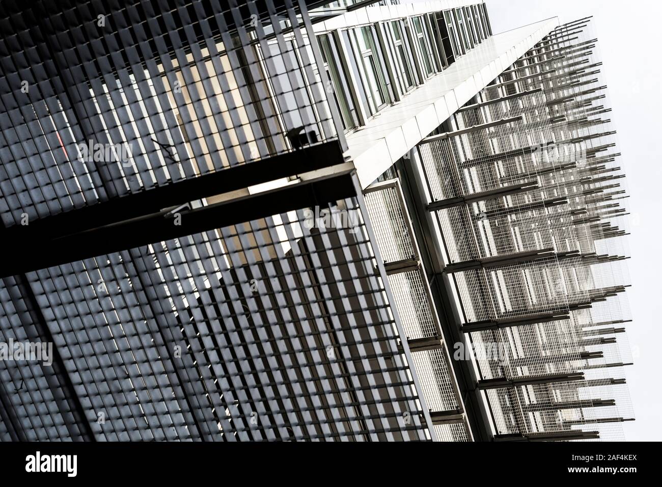 Spiky metal facade of a tower block in Berlin, Germany Stock Photo - Alamy