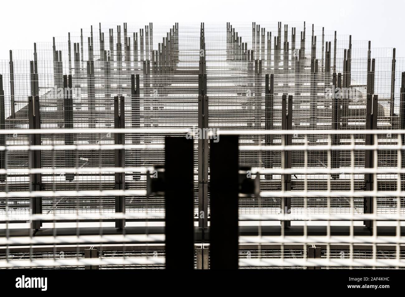 Spiky metal facade of a tower block in Berlin, Germany Stock Photo - Alamy