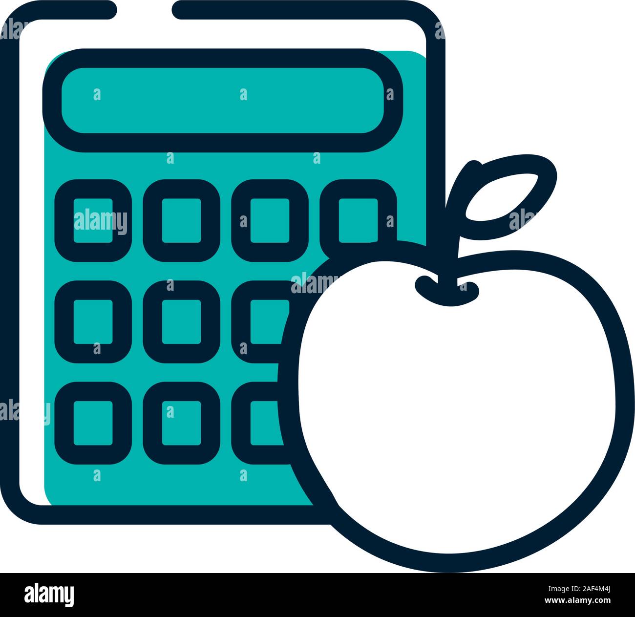 Apple calculator Stock Vector Images - Alamy
