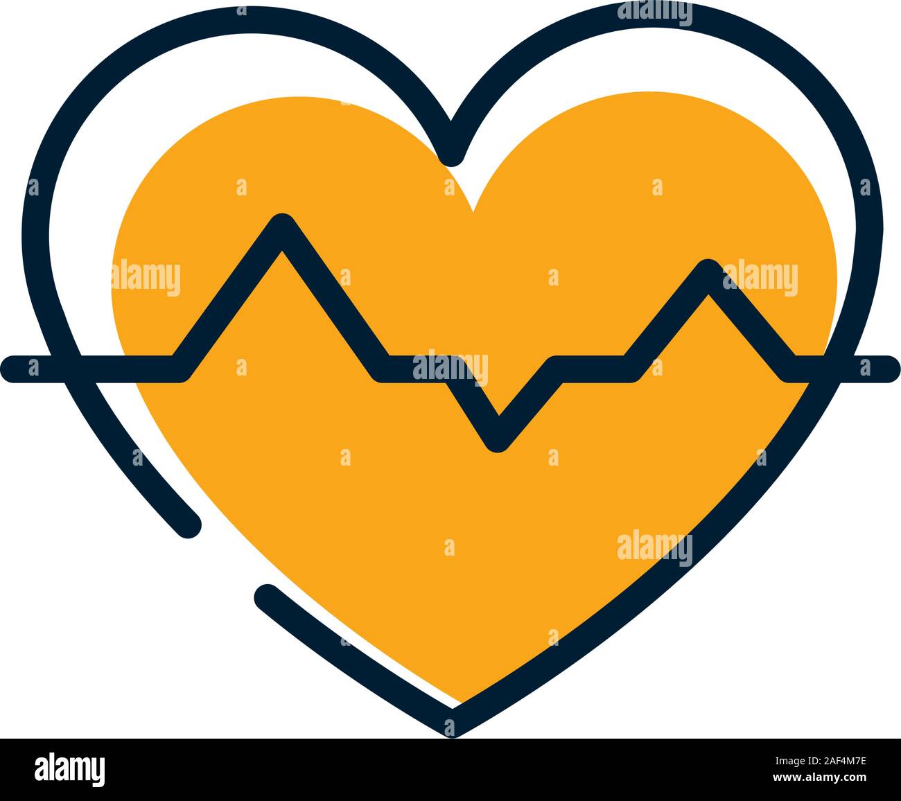 Isolated heart beat icon vector design Stock Vector Image & Art - Alamy