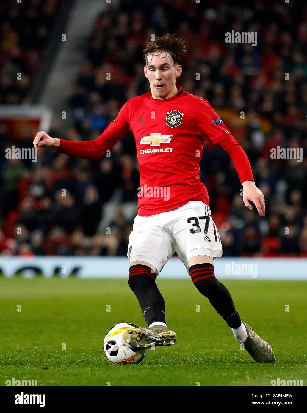 Manchester United's James Garner during the UEFA Europa League match at ...