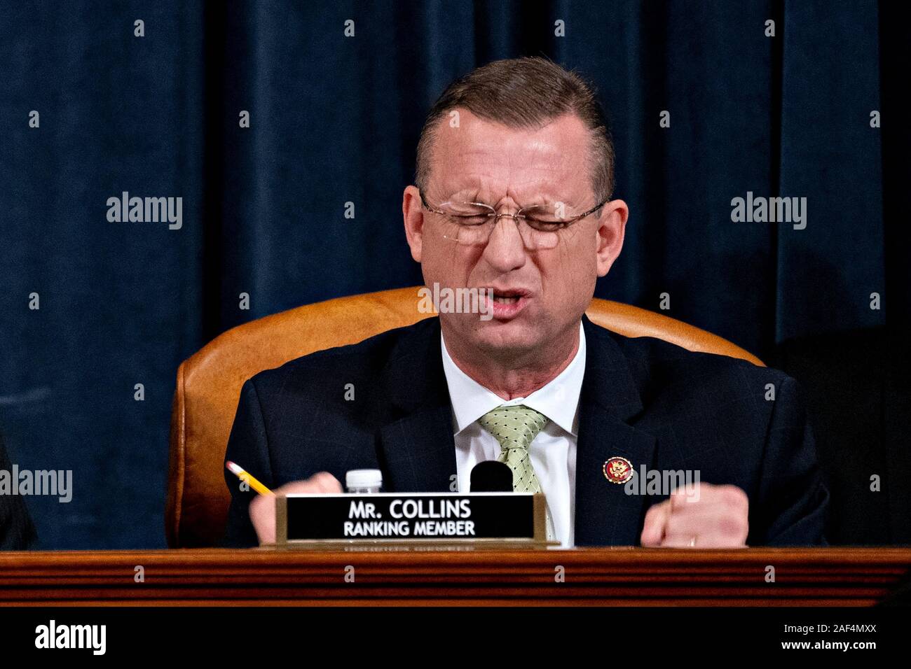 Washington, DC, USA. 12th Dec, 2019. United States Representative Doug ...