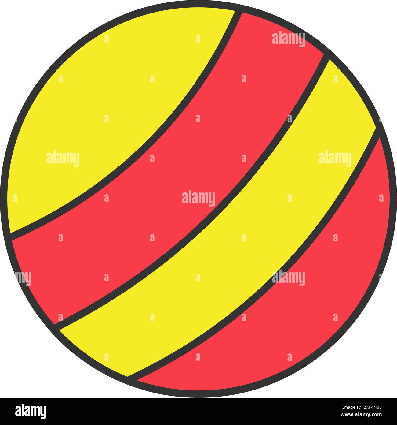 Ball color icon. Isolated vector illustration Stock Vector Image & Art ...