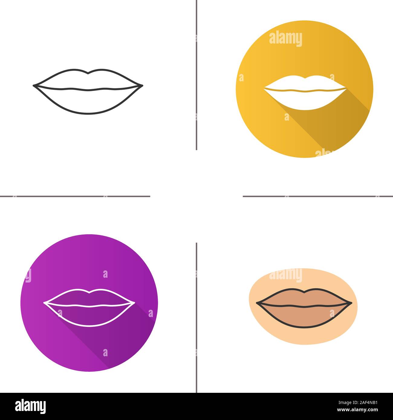Lips Icon Vector