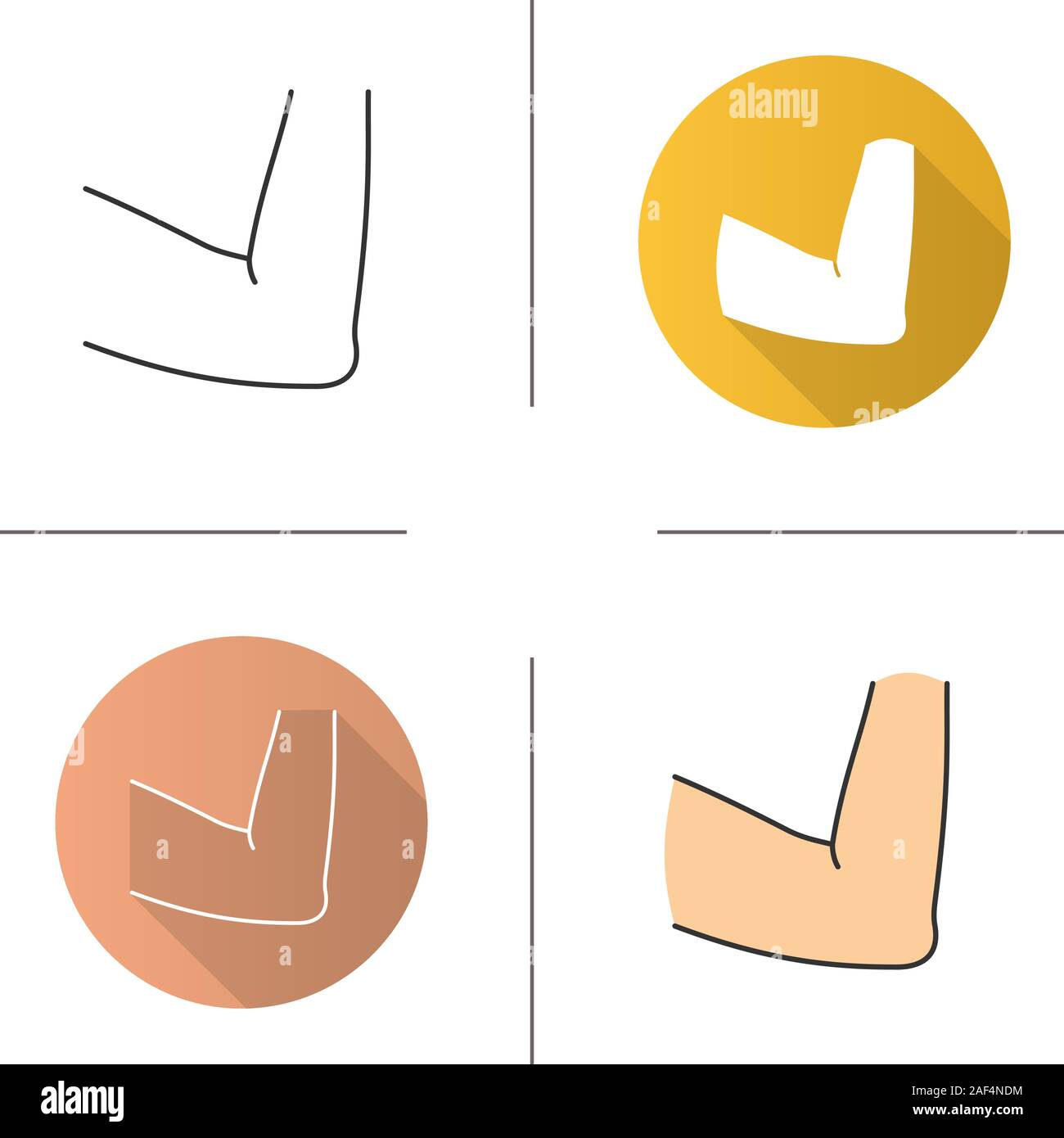 Arm bent elbow Stock Vector Images - Alamy