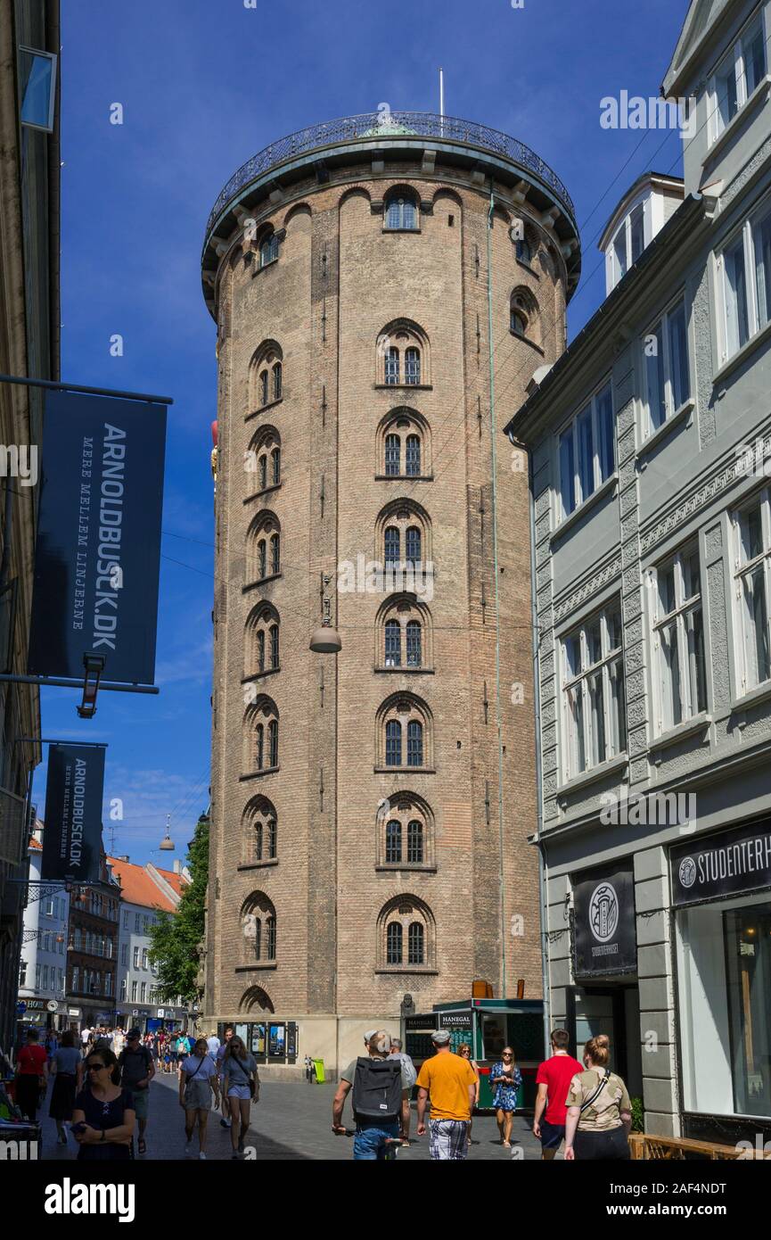 The Round Tower, Copenhagen, Denmark Stock Photo - Alamy
