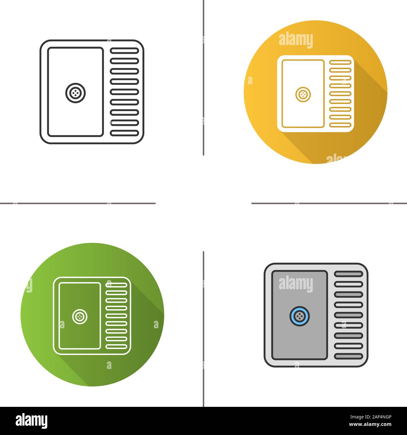 Kitchen sink icon. Flat design, linear and color styles. Wash basin ...