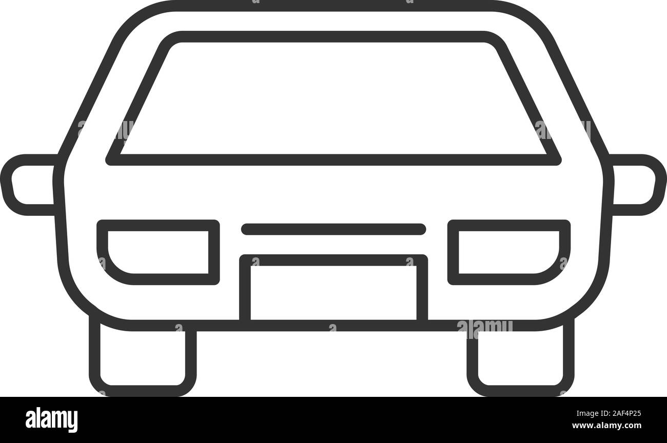 Car linear icon. Automobile. Thin line illustration. Transportation ...