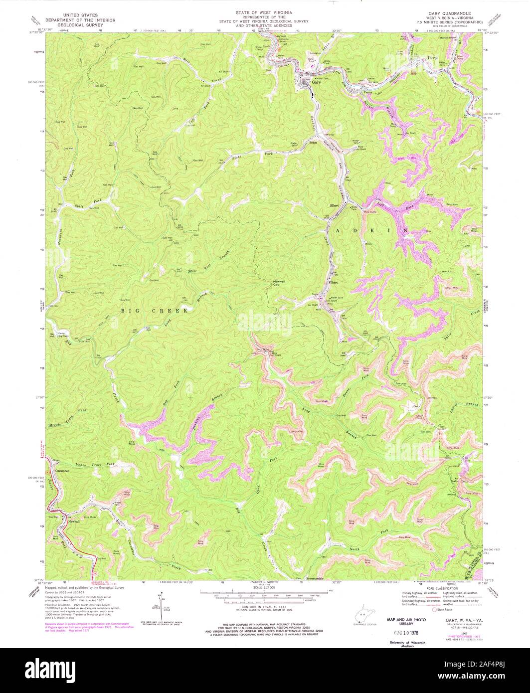 Map of gary Cut Out Stock Images & Pictures - Alamy