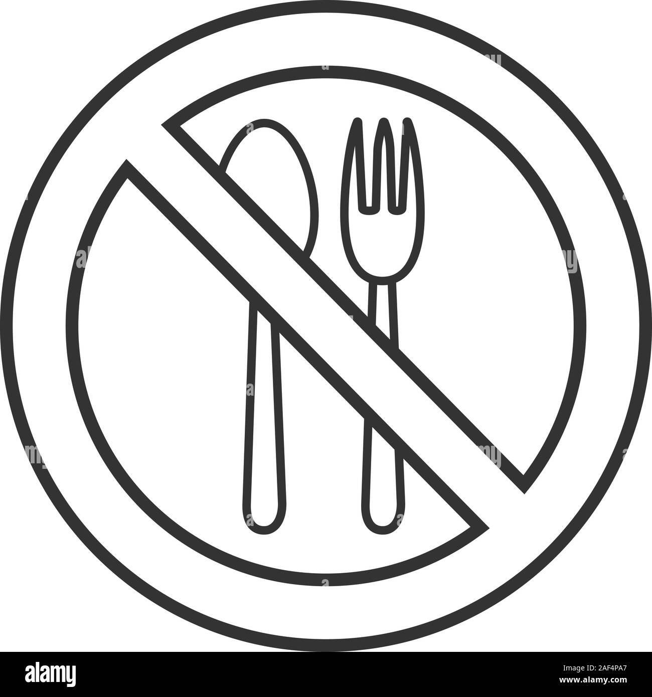 Fork no spoon Stock Vector Images - Alamy