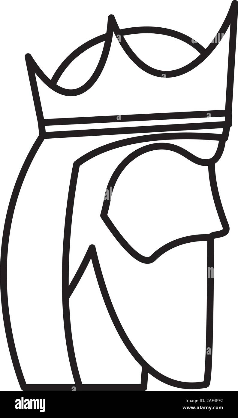 Isolated man with royal crown vector design Stock Vector Image & Art ...