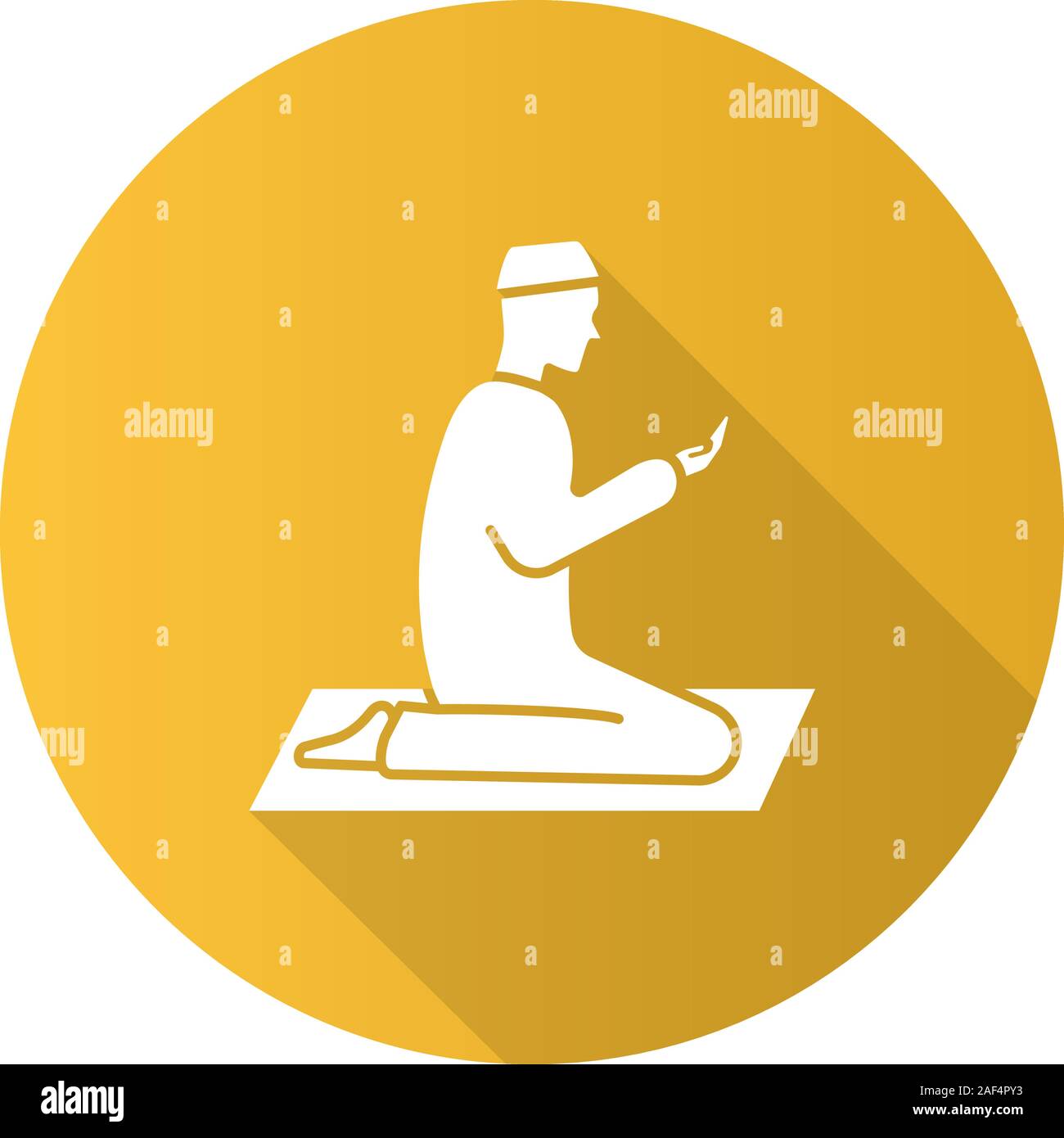 Turkish holy man praying Stock Vector Images - Alamy
