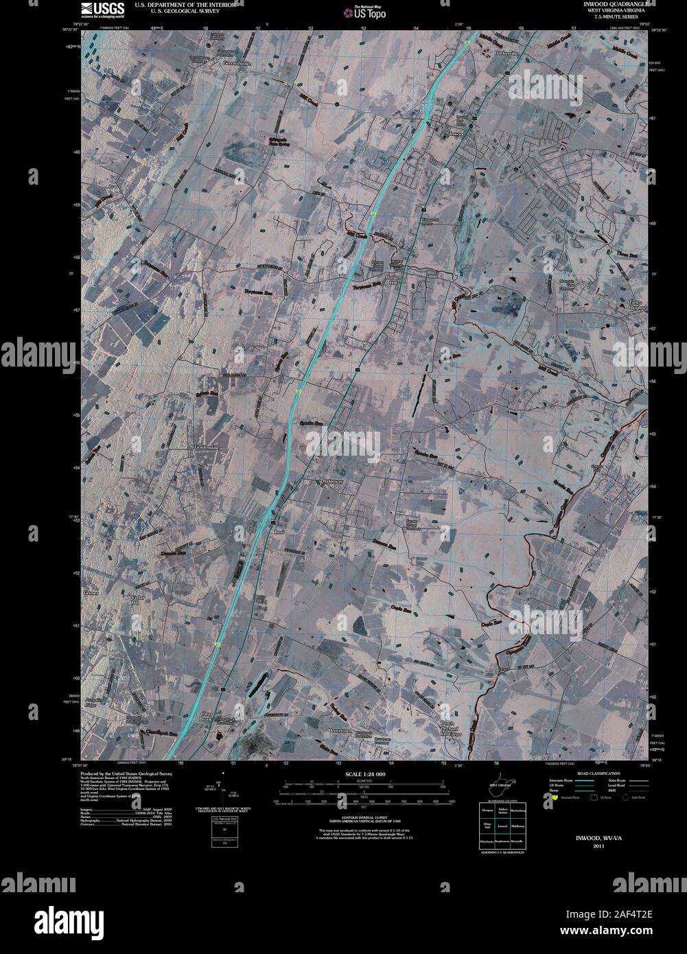 Map of inwood hi-res stock photography and images - Alamy