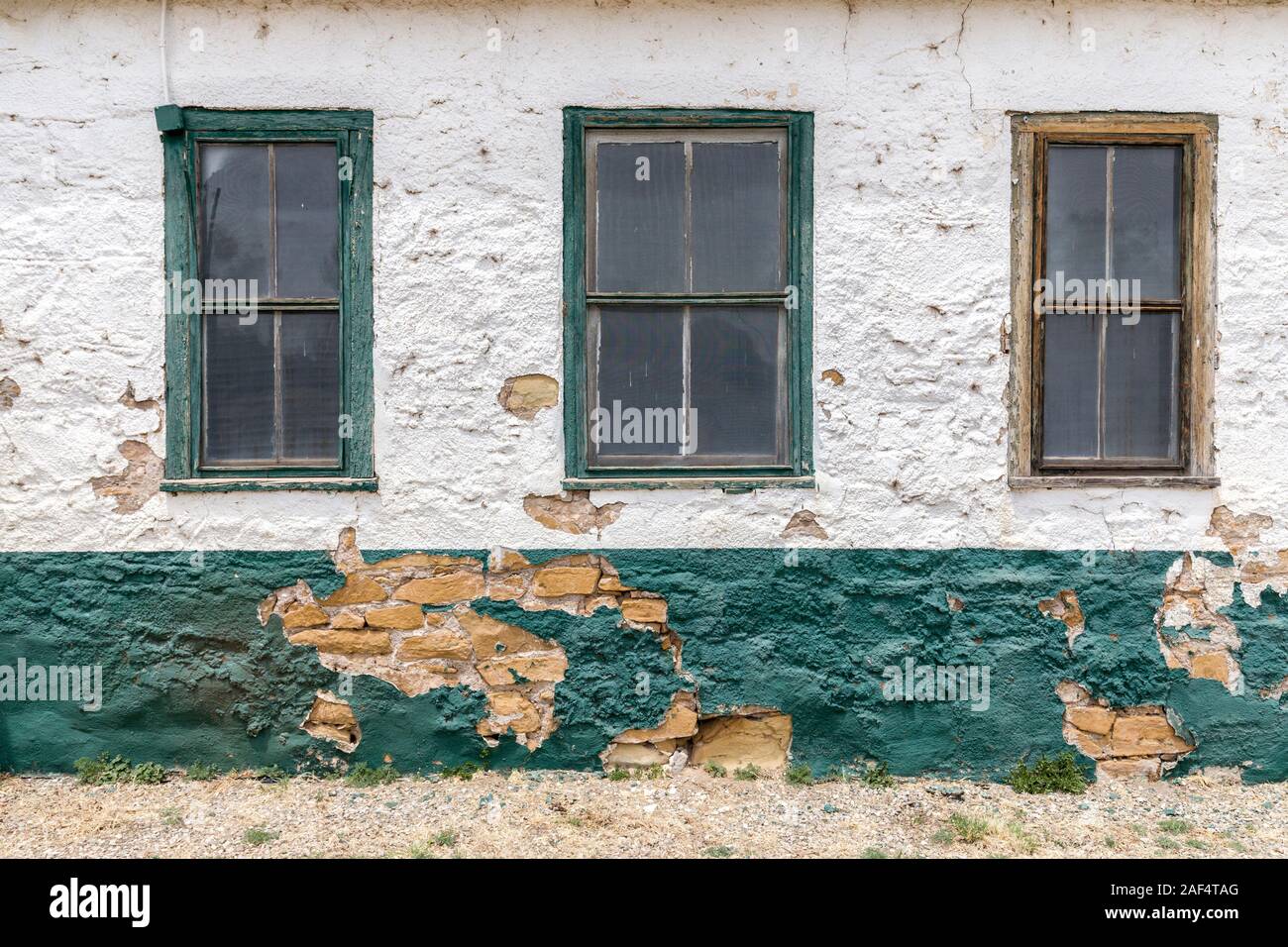 Windows in Fort Stanton; New Mexico; USA Stock Photo - Alamy