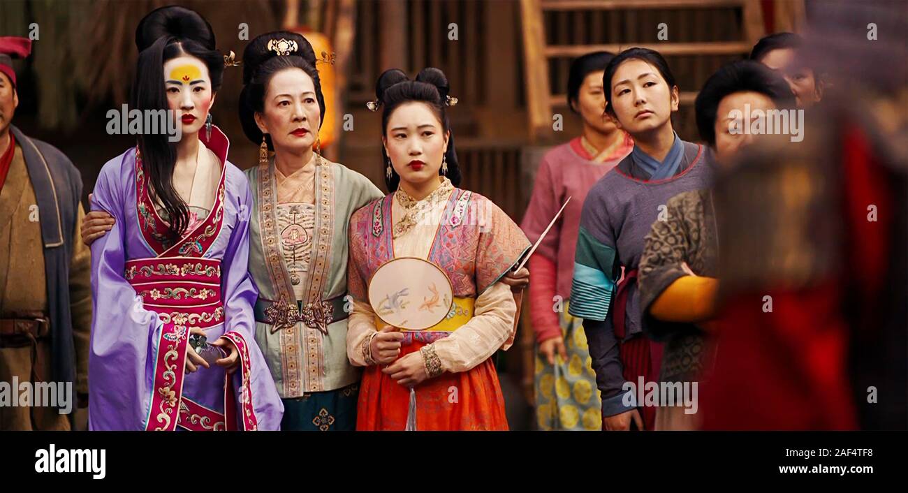 USA. Yifei Liu , Rosalind Chao and Xana Tang in a scene from the ©Walt ...