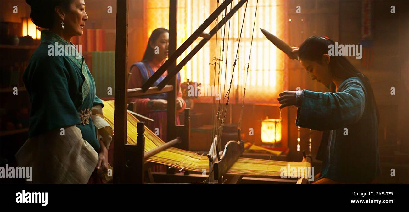 USA. Yifei Liu , Rosalind Chao and Xana Tang in a scene from the ©Walt ...